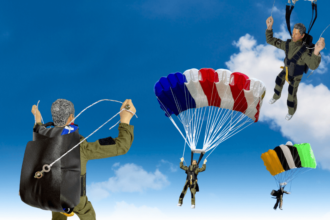 Toy Parachutes for Soldier, Paratrooper, Action Figure, Plush – Paul ...