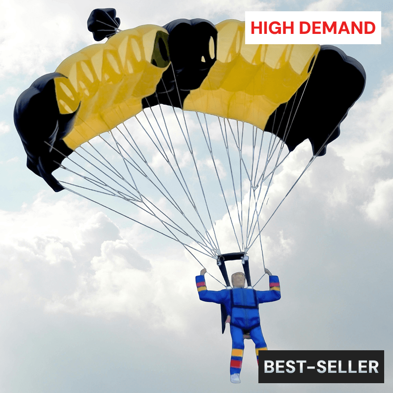 1/4 Scale RC Skydiver with 1400mm (55") Stock Parachute – Paul Mini ...